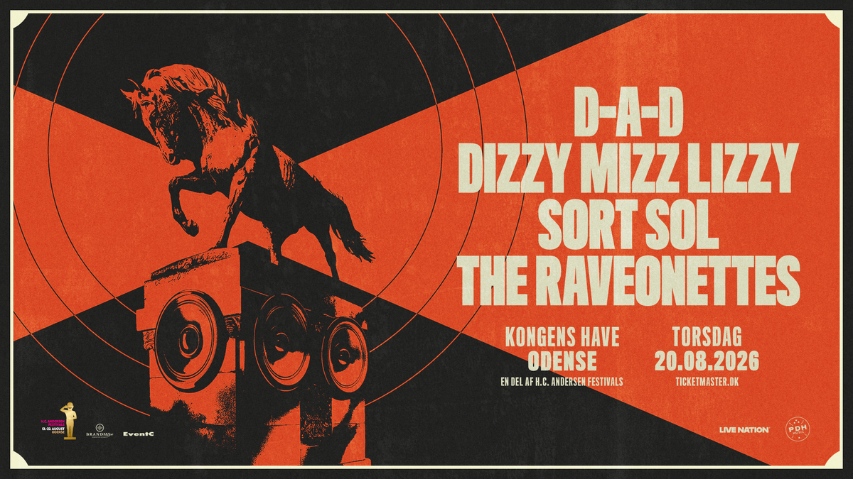 D-A-D & Dizzy Mizz Lizzy & Sort Sol & The Raveonettes, Odense C, tor ...