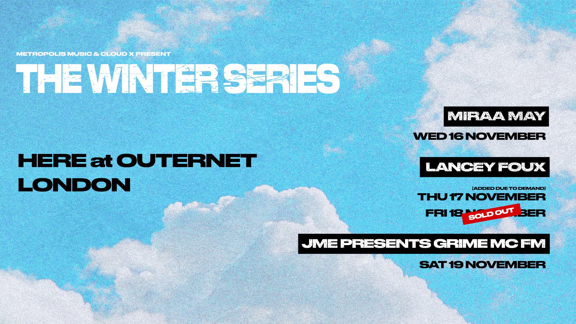 Cloud X Winter Series Tickets, Tour & Concert Information | Live Nation UK