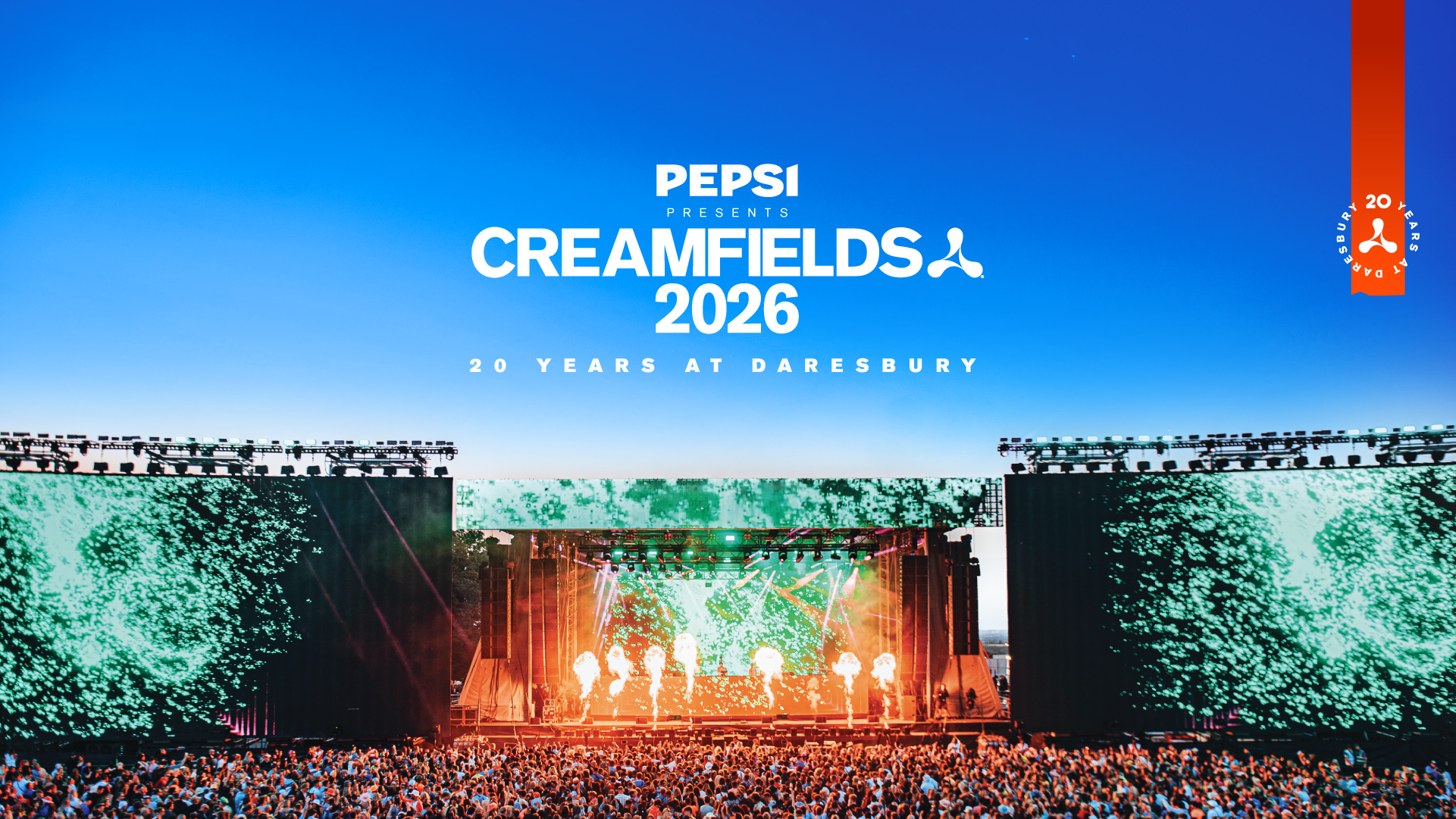 Pepsi MAX presents Creamfields 2026, Cheshire, 27 August - 30 August ...