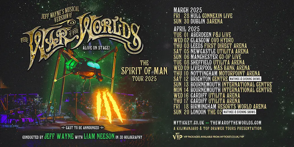 Jeff Wayne's The War of The Worlds Tickets, Tour and Concert Dates ...